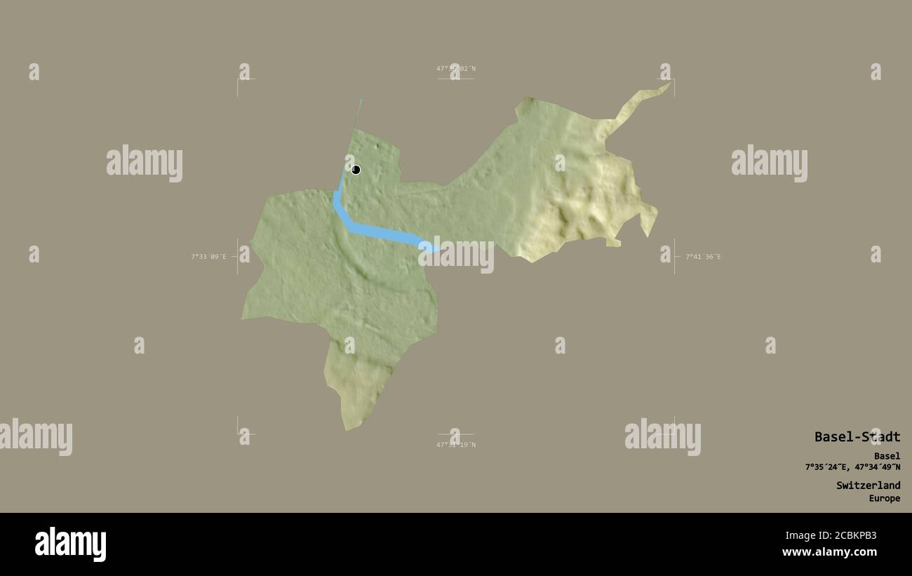 Basel area map hi-res stock photography and images - Alamy