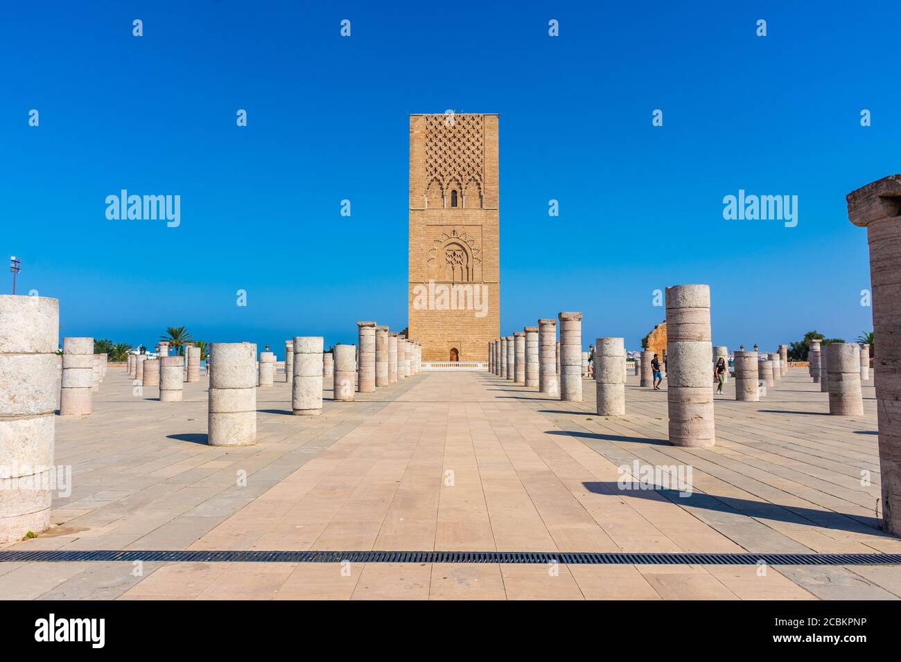 The Hassan Tower of Rabat, Morocco Stock Photo - Alamy