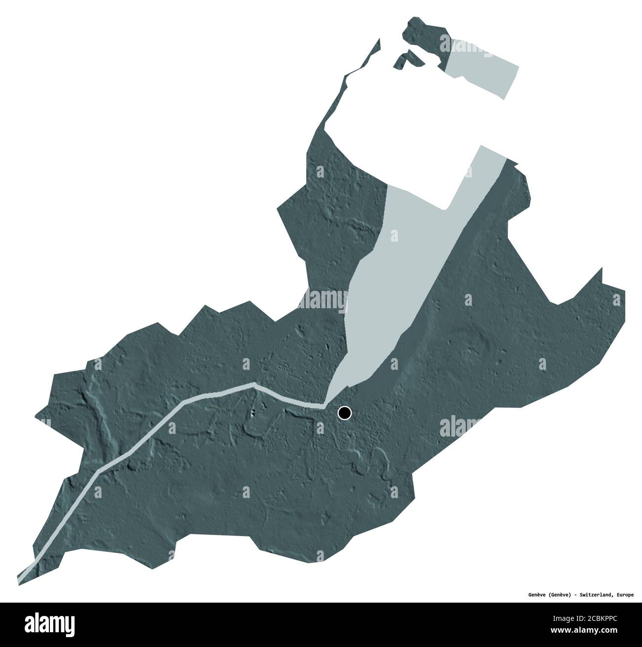 Geneva canton map Cut Out Stock Images & Pictures - Alamy