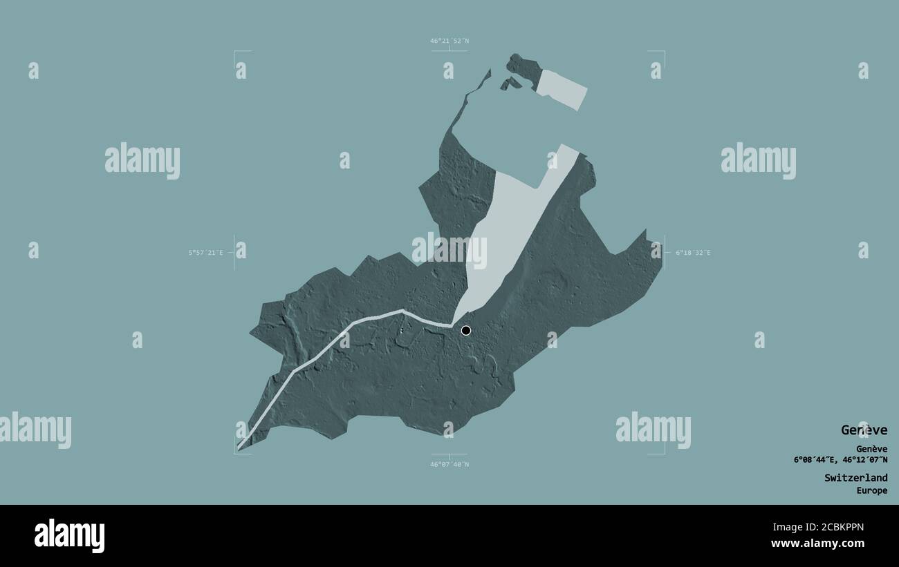 Geneva area map hi-res stock photography and images - Alamy