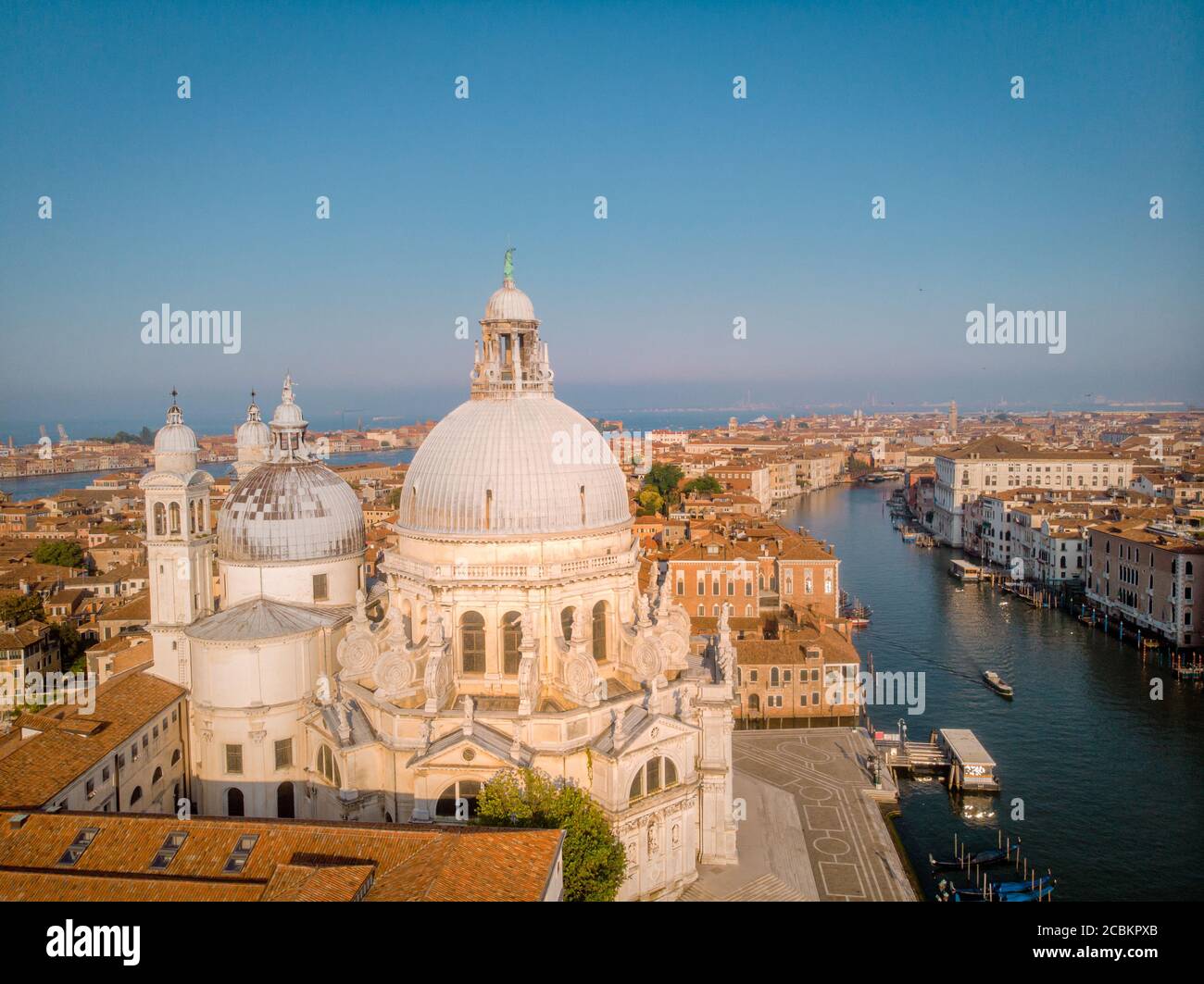 Venice from above with drone, Aerial drone photo of iconic and unique ...