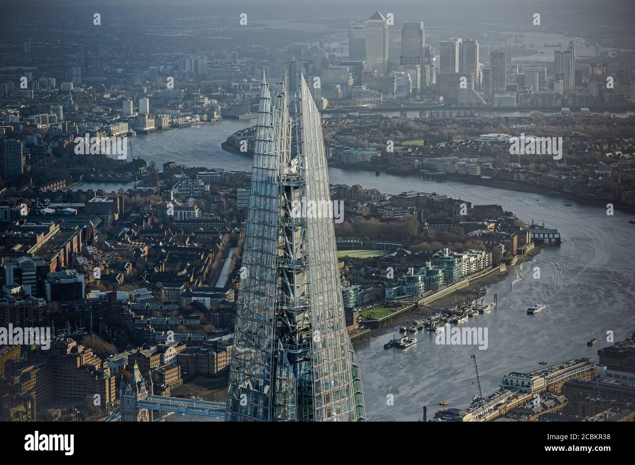 Aerial view of the Shard in London Stock Photo - Alamy