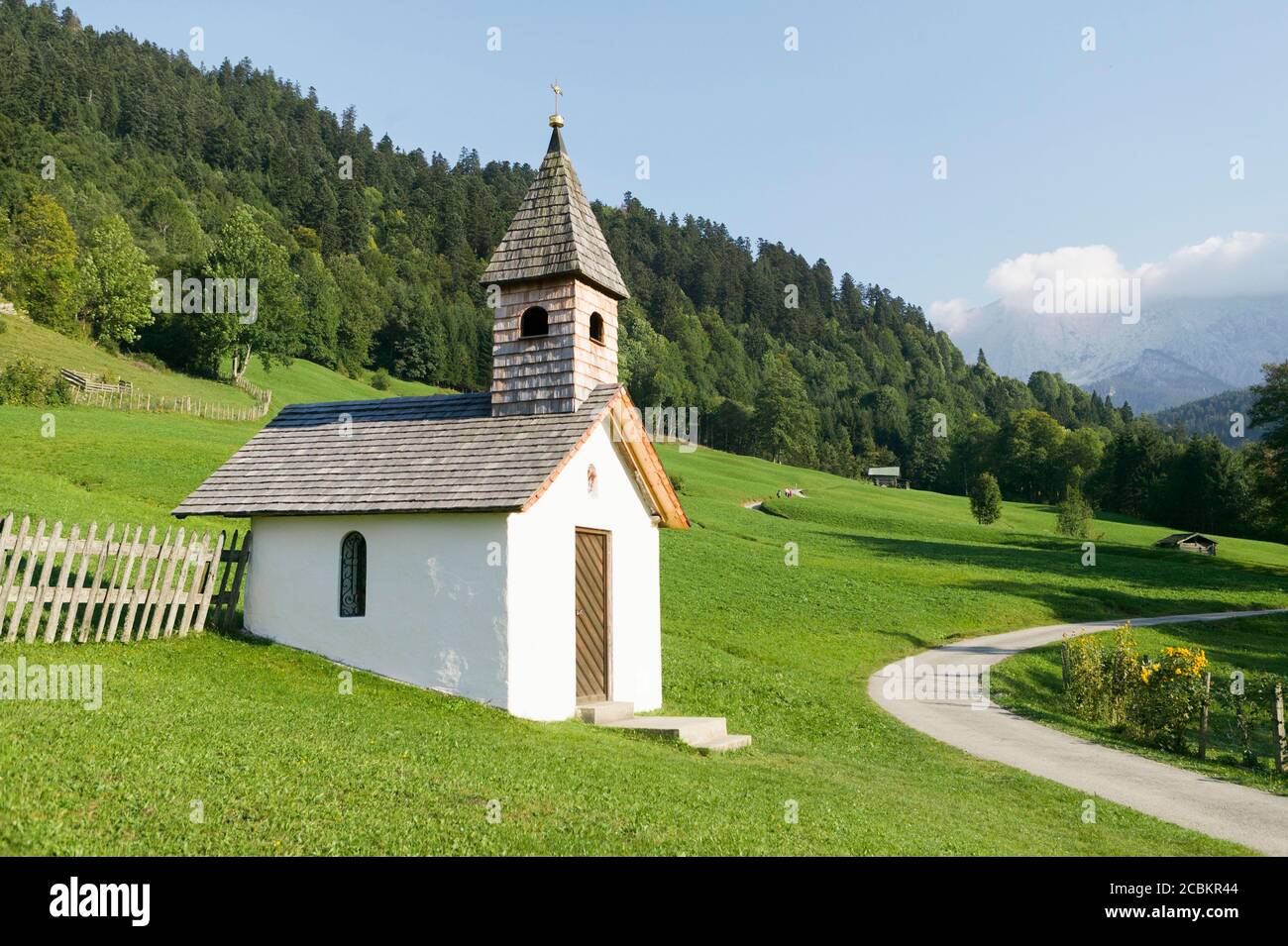 Small building on rural path Stock Photo - Alamy