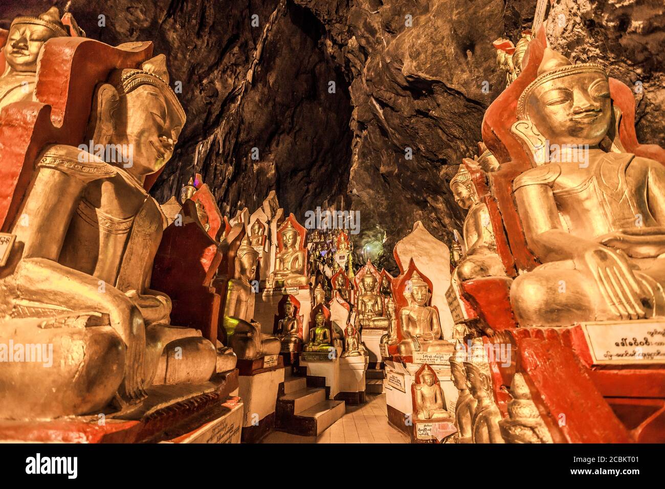 Pindaya Caves, Pindaya, Shan State, Myelat, Burma Stock Photo - Alamy