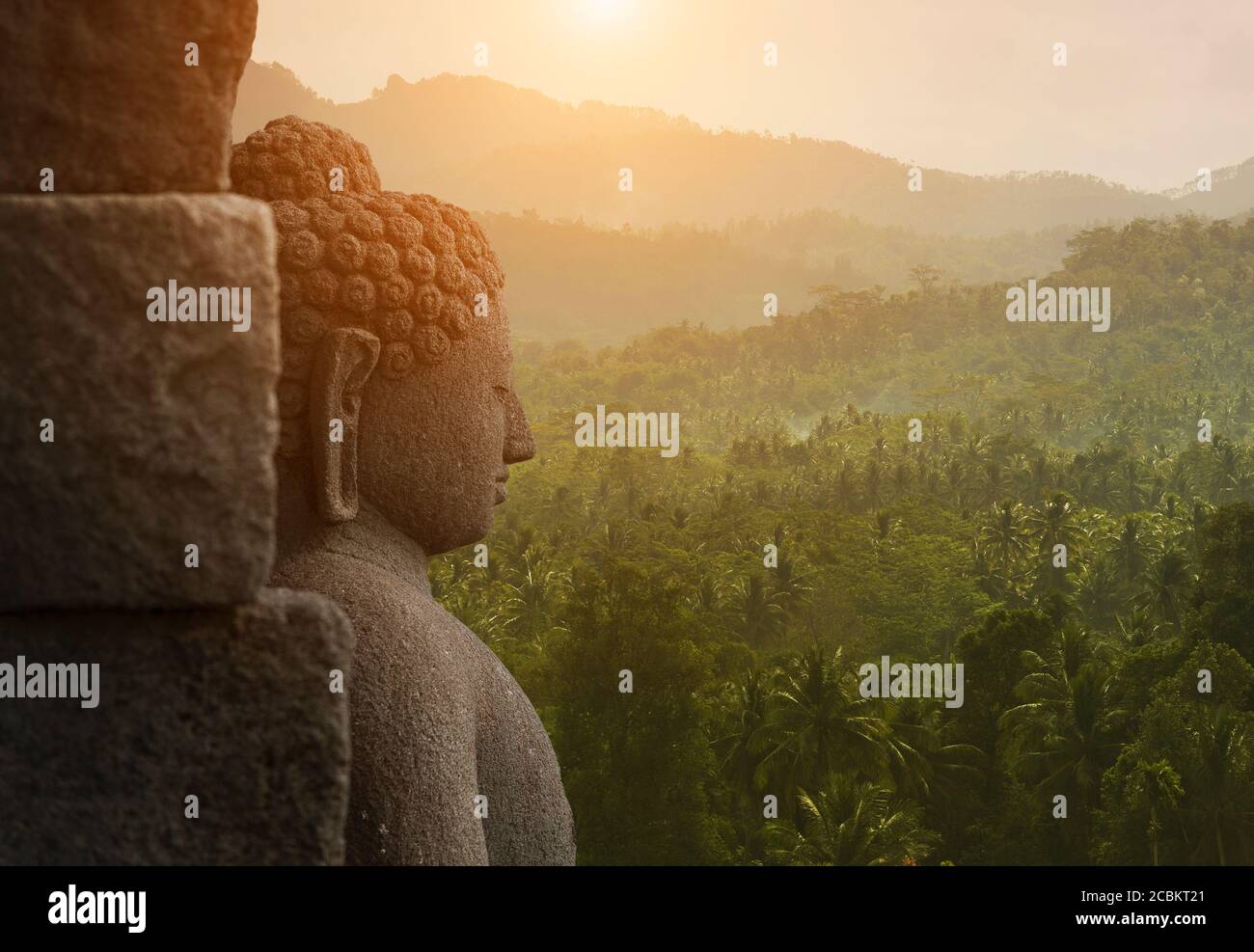 Buddha, The Buddhist Temple of Borobudur, Java, Indonesia Stock Photo ...