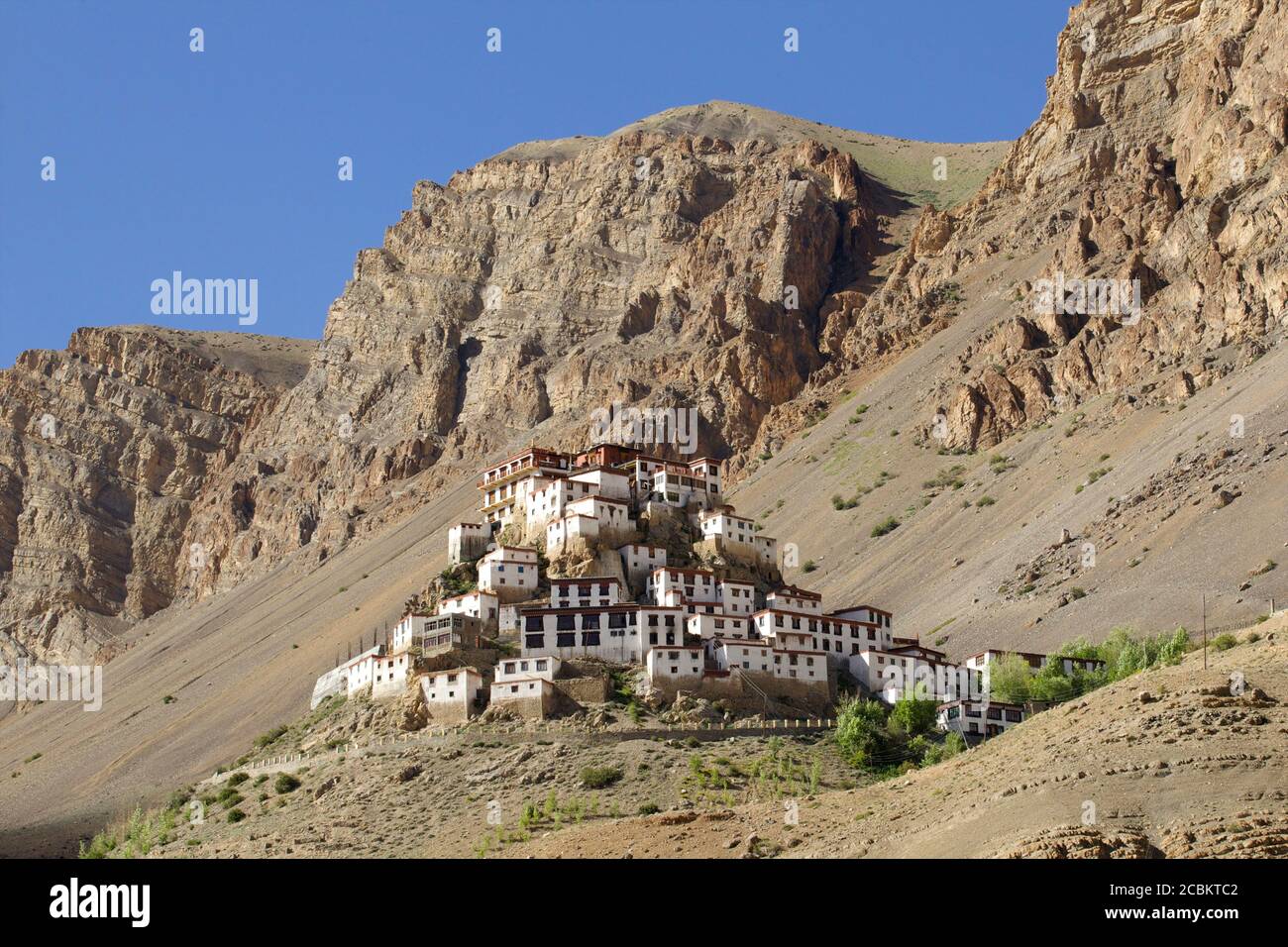 Ki Gompa Monastery in the Himalayas, Kibber, Himachal Pradesh, India ...