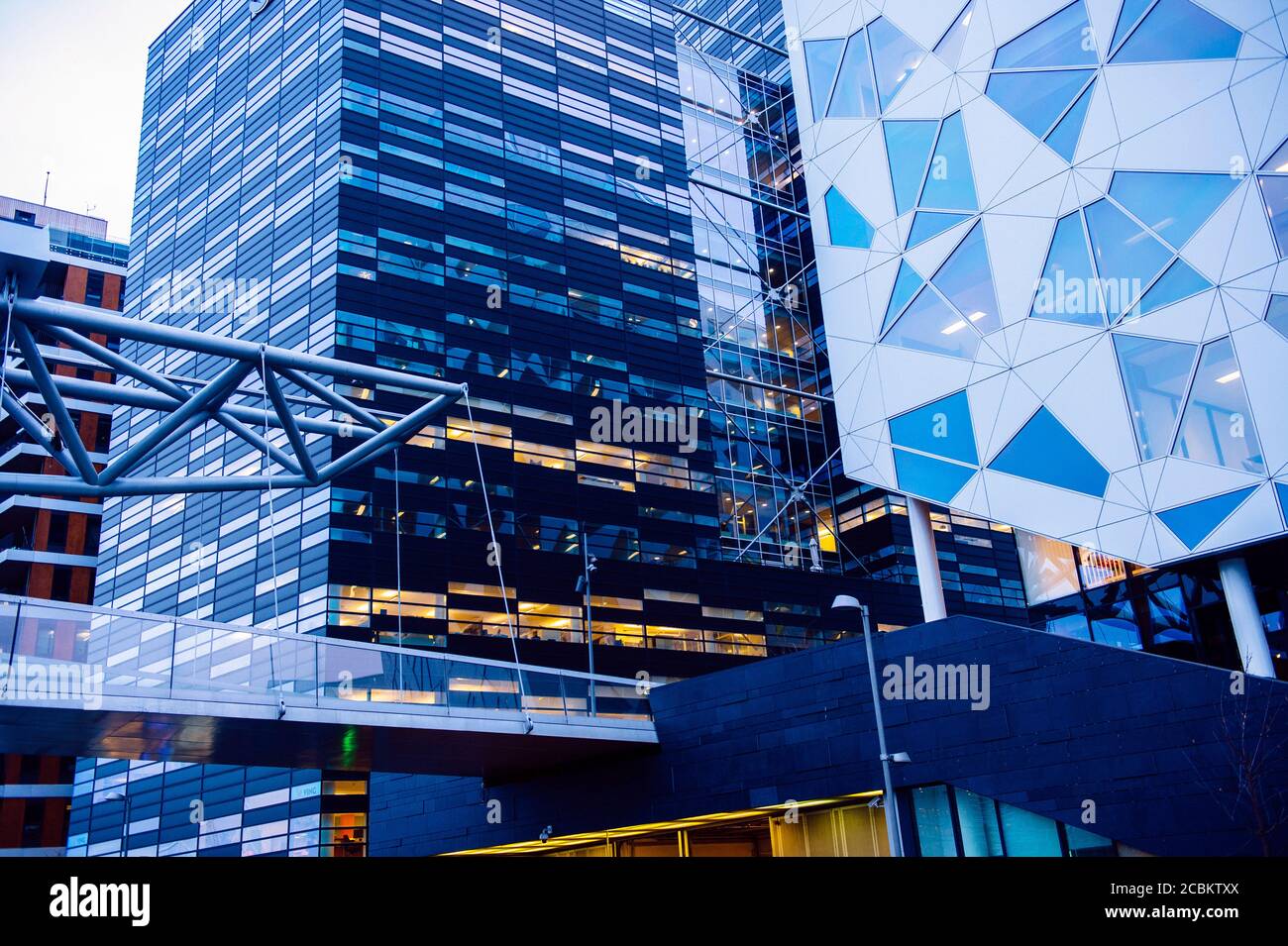 Barcode Project buildings, Oslo, Norway Stock Photo - Alamy