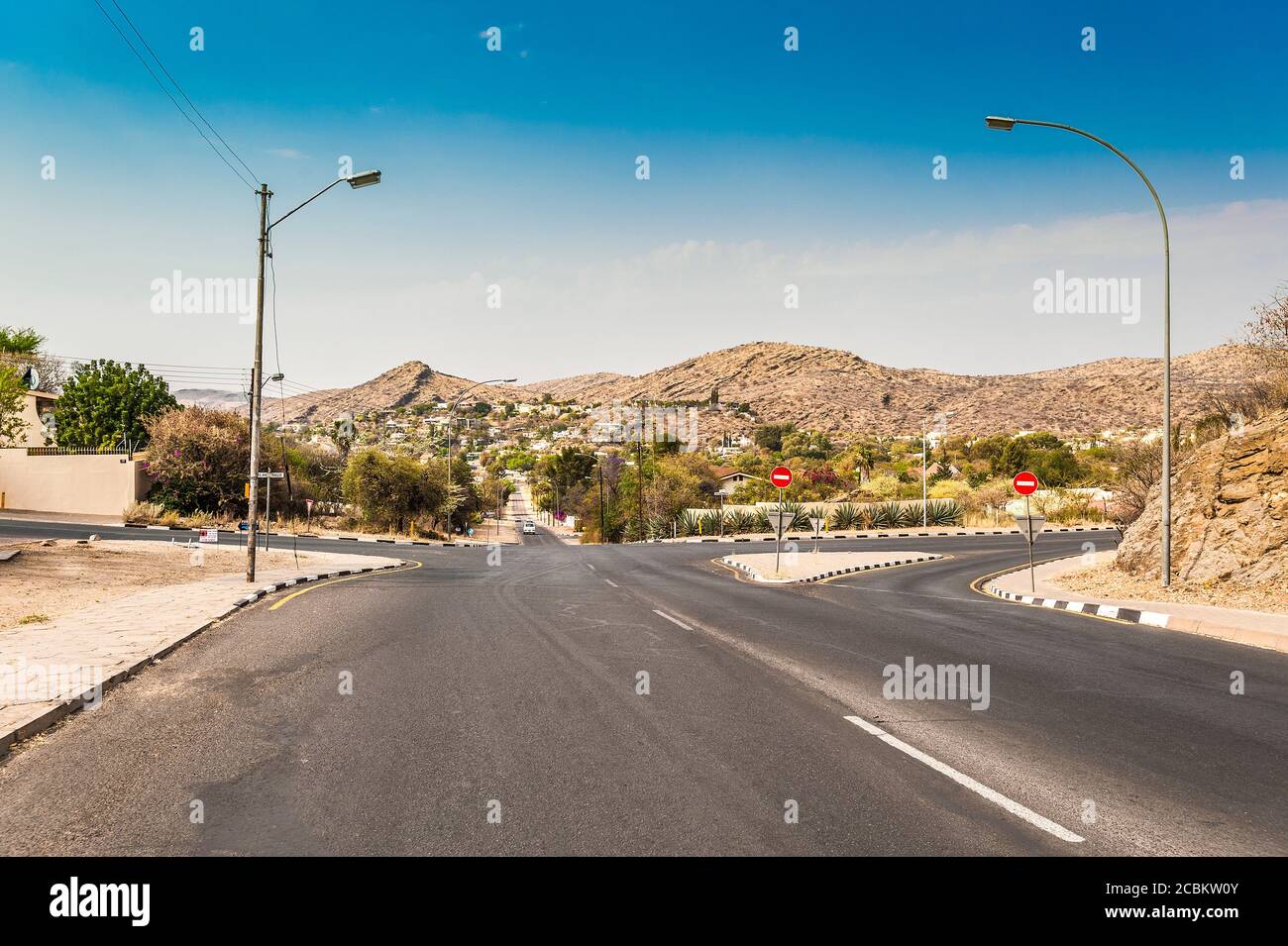 Highway in downtown Windhoek, Namibia, Namibia Stock Photo - Alamy