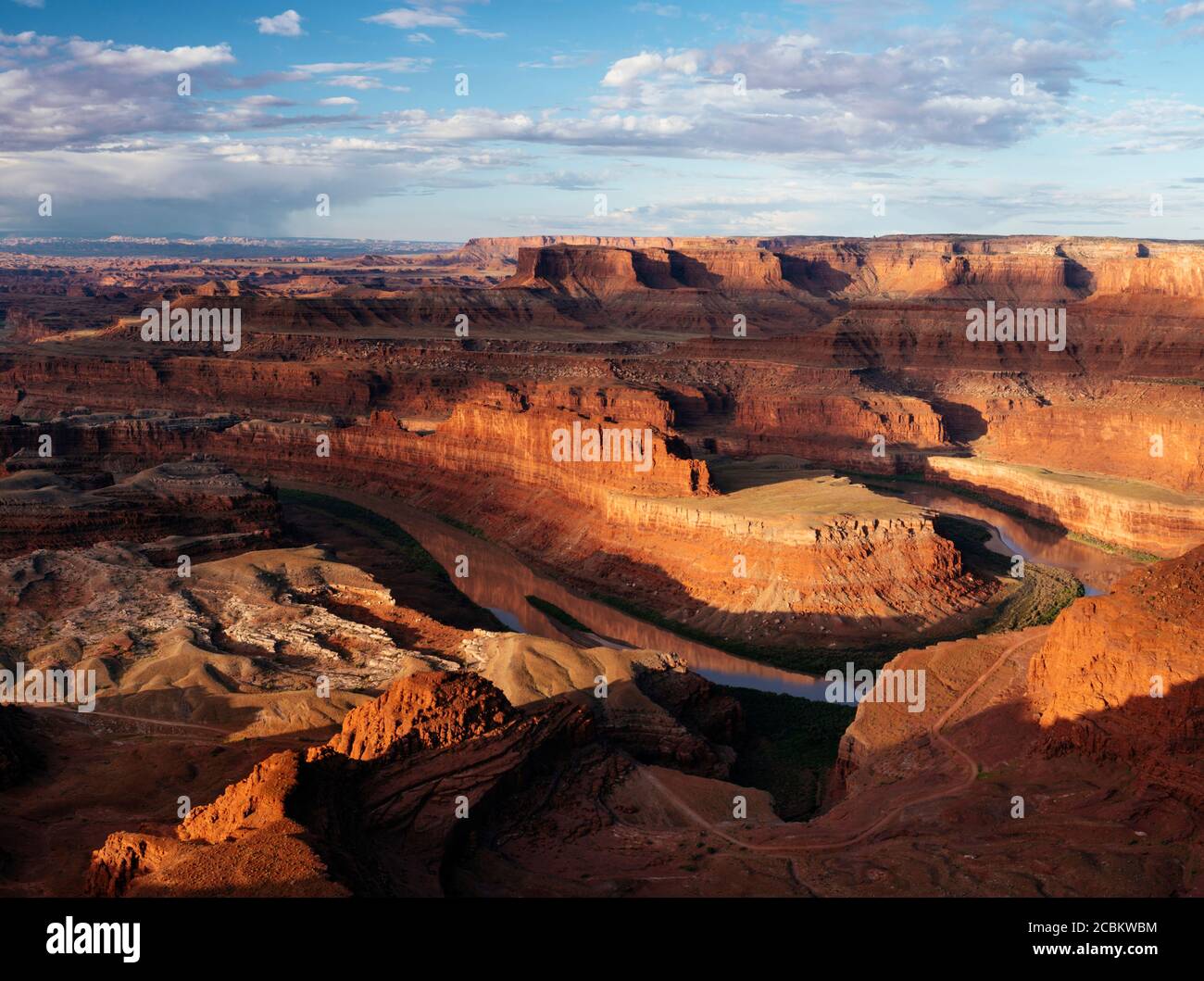 Dead Horse Point Overlook At Dusk Utah Usa Stock Photo Alamy