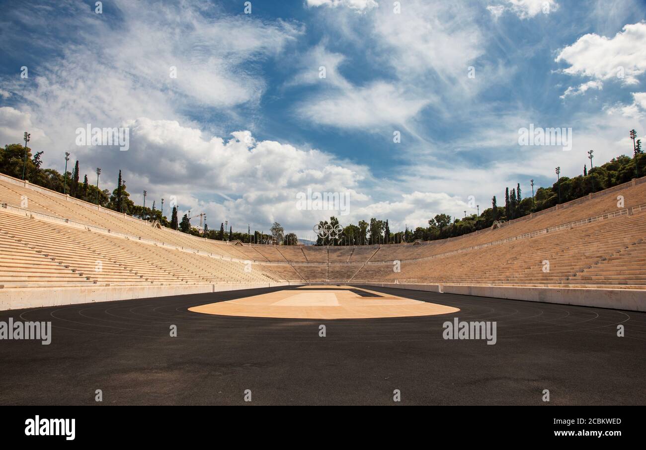 Panathenaic Stadium, Athens, Greece Stock Photo - Alamy