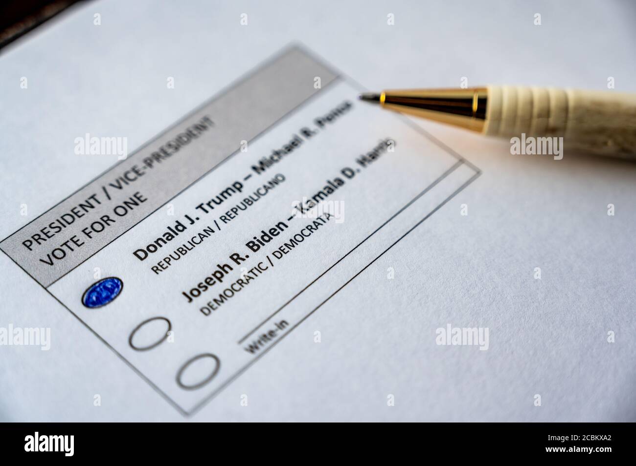 Sample ballot trump hi-res stock photography and images - Alamy