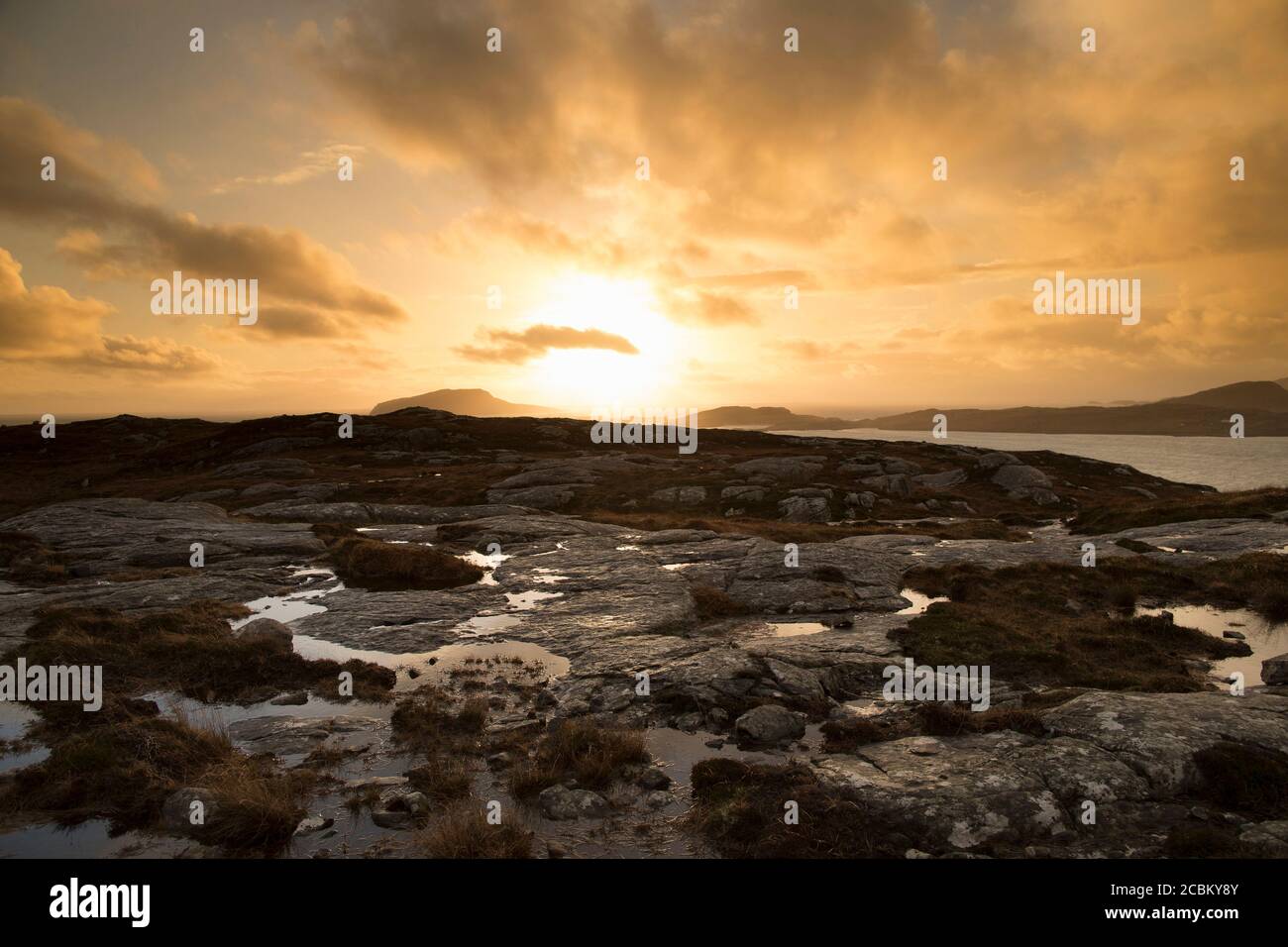 Landscape in Barra, Hebrides Stock Photo - Alamy