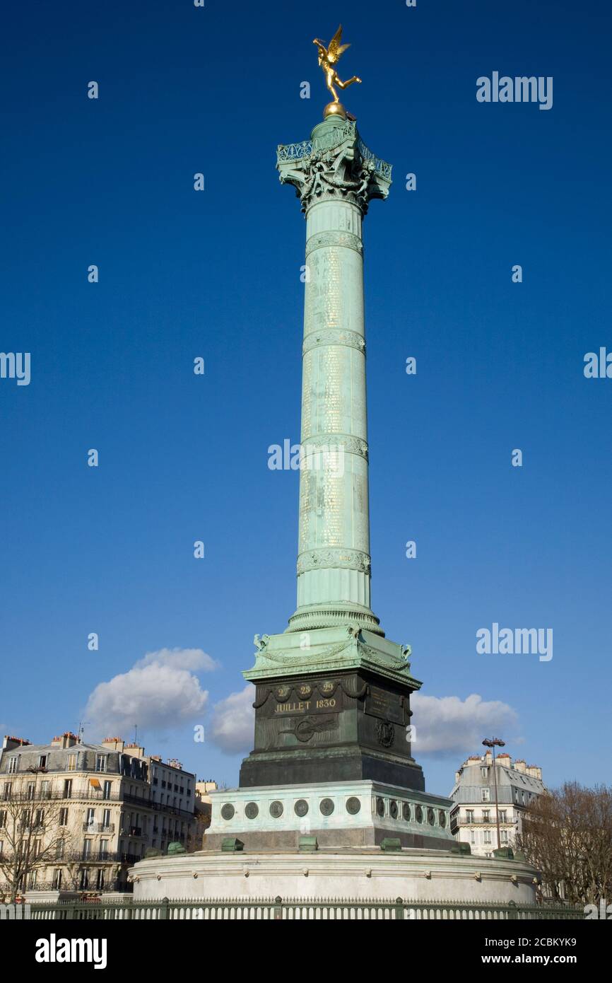 July Column, Bastile Square, Paris, France Stock Photo - Alamy