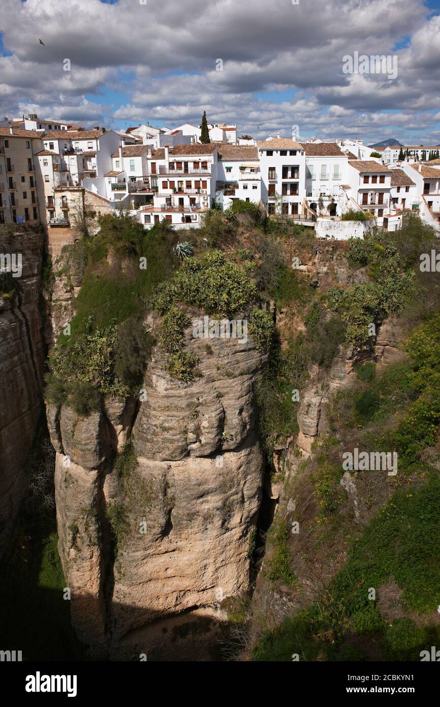 Ronda city cliff top buildings hi-res stock photography and images - Alamy
