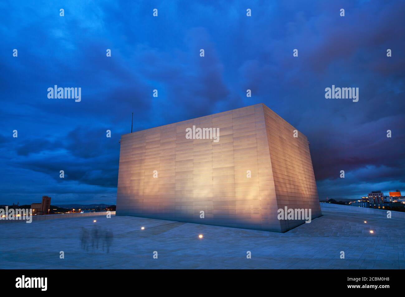 Oslo Opera House at night, Oslo, Norway Stock Photo - Alamy