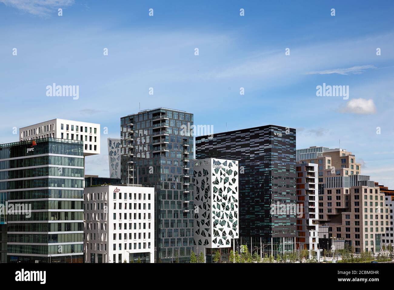 Barcode Building, Oslo, Norway Stock Photo - Alamy