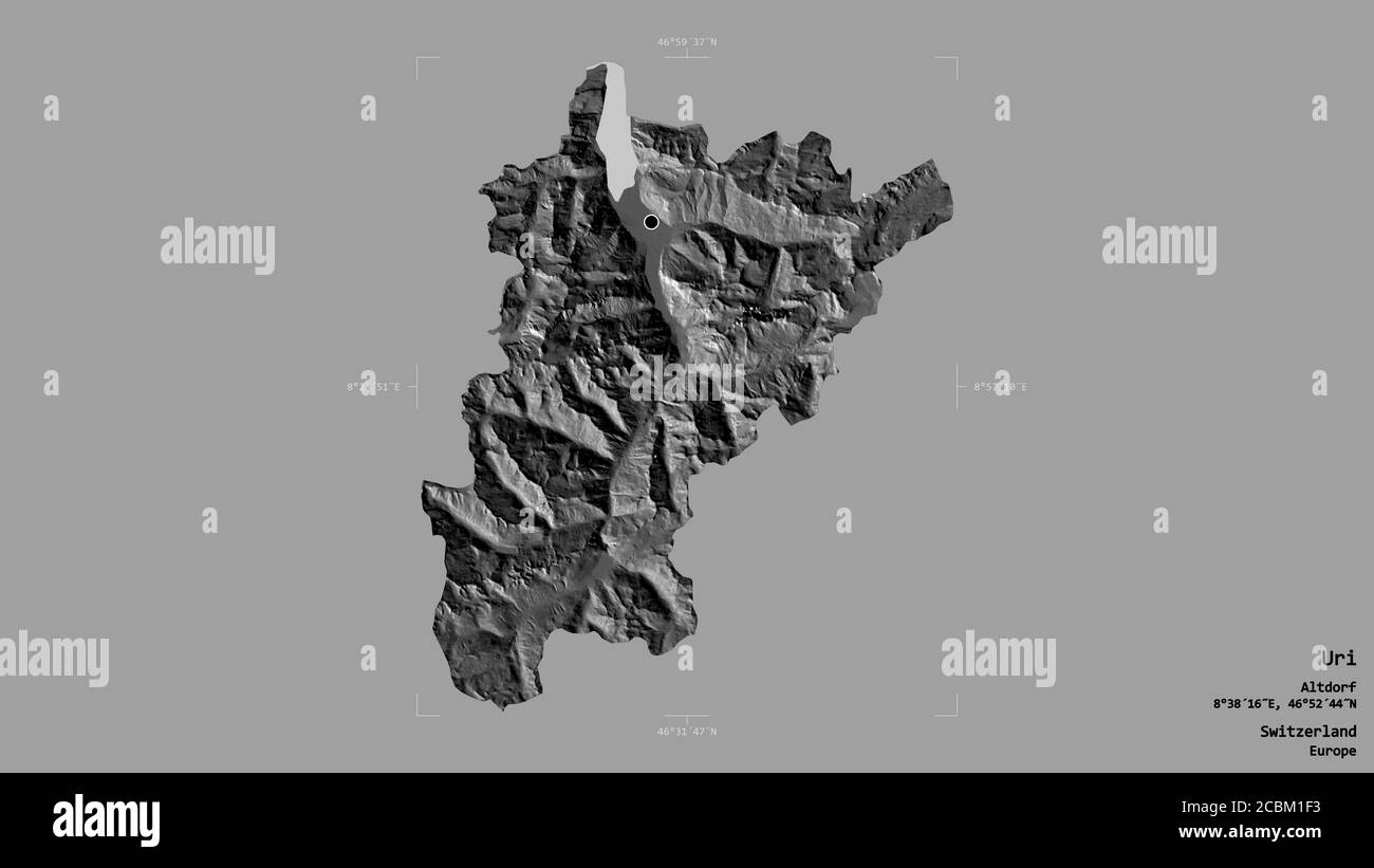 Map of uri Black and White Stock Photos & Images - Alamy