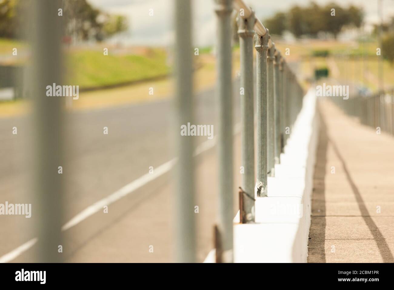 Close-up view of partition at race track Stock Photo - Alamy