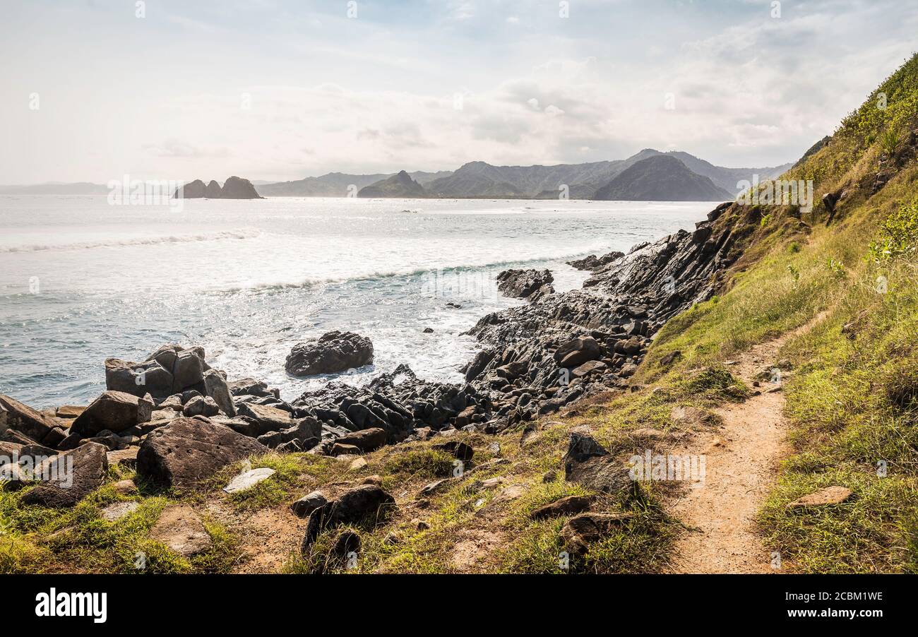Mawi Beach, Lombok, Indonesia Stock Photo - Alamy