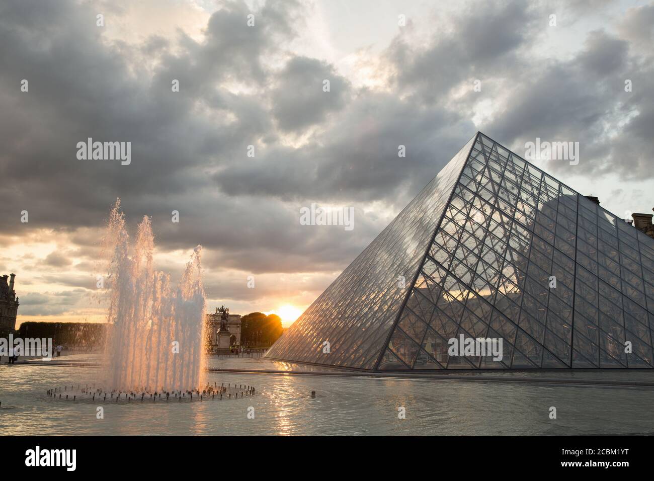 The Louvre Pyramid, Paris, France Stock Photo - Alamy