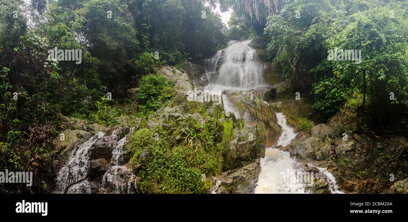 Na Muang Waterfalls in rainforest, Koh Samui, Thailand Stock Photo - Alamy