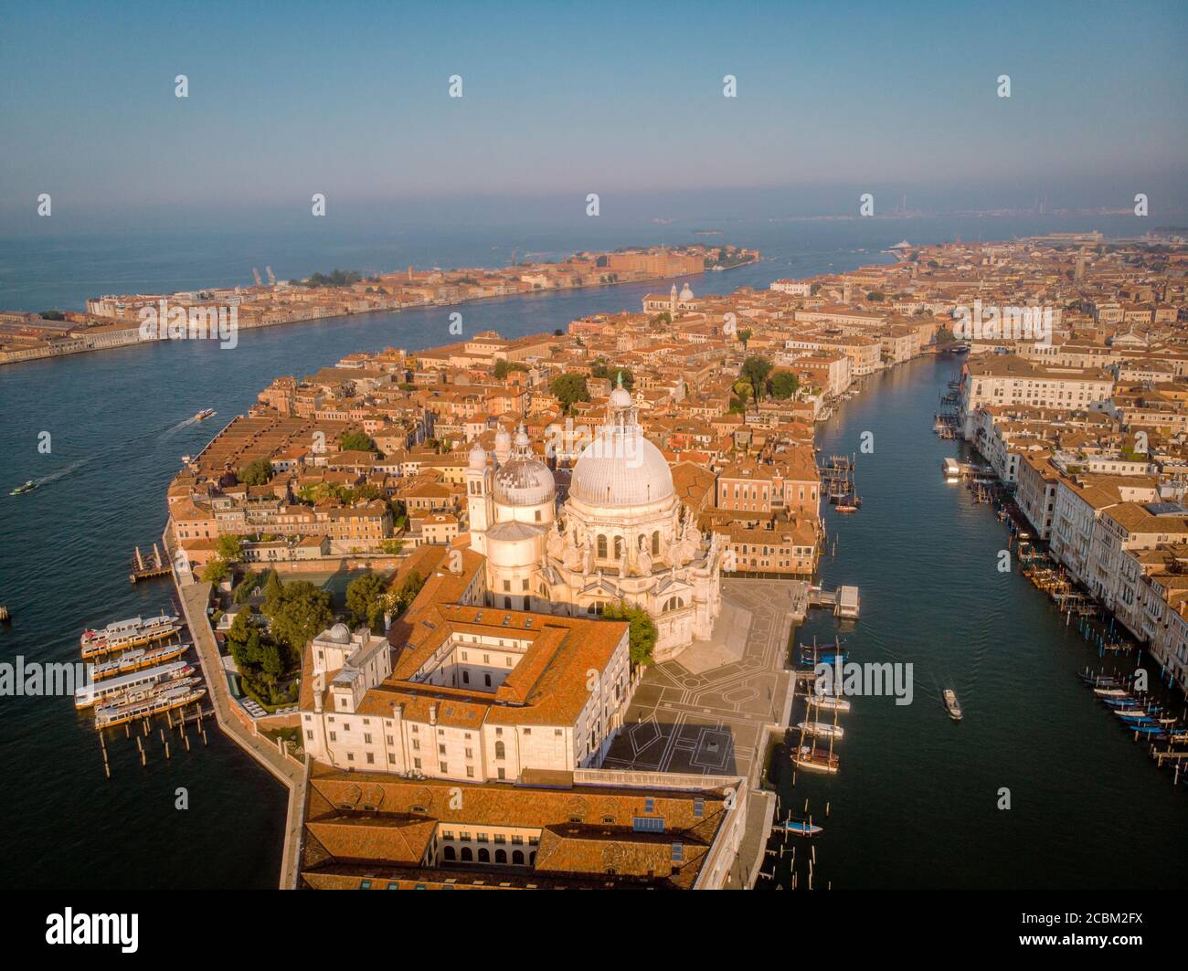 Venice from above with drone, Aerial drone photo of iconic and unique ...