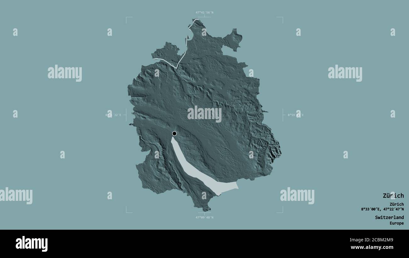 Zürich area map hi-res stock photography and images - Alamy