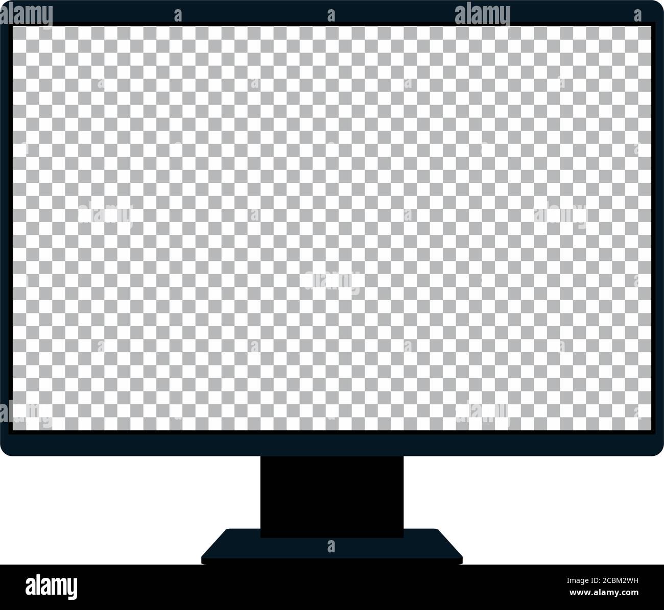 computer screen isolated on a white background Stock Vector Image & Art ...