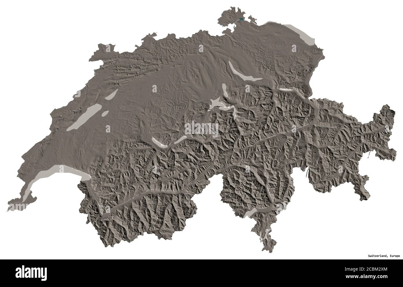 Switzerland Capital Map