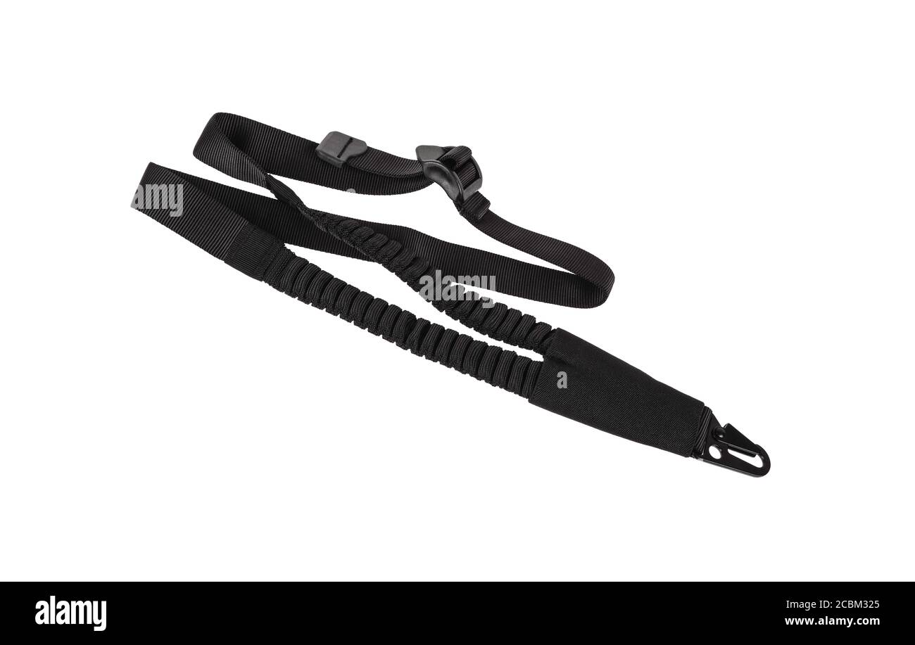 Single point weapon belt isolate on white background. A modern weapon ...