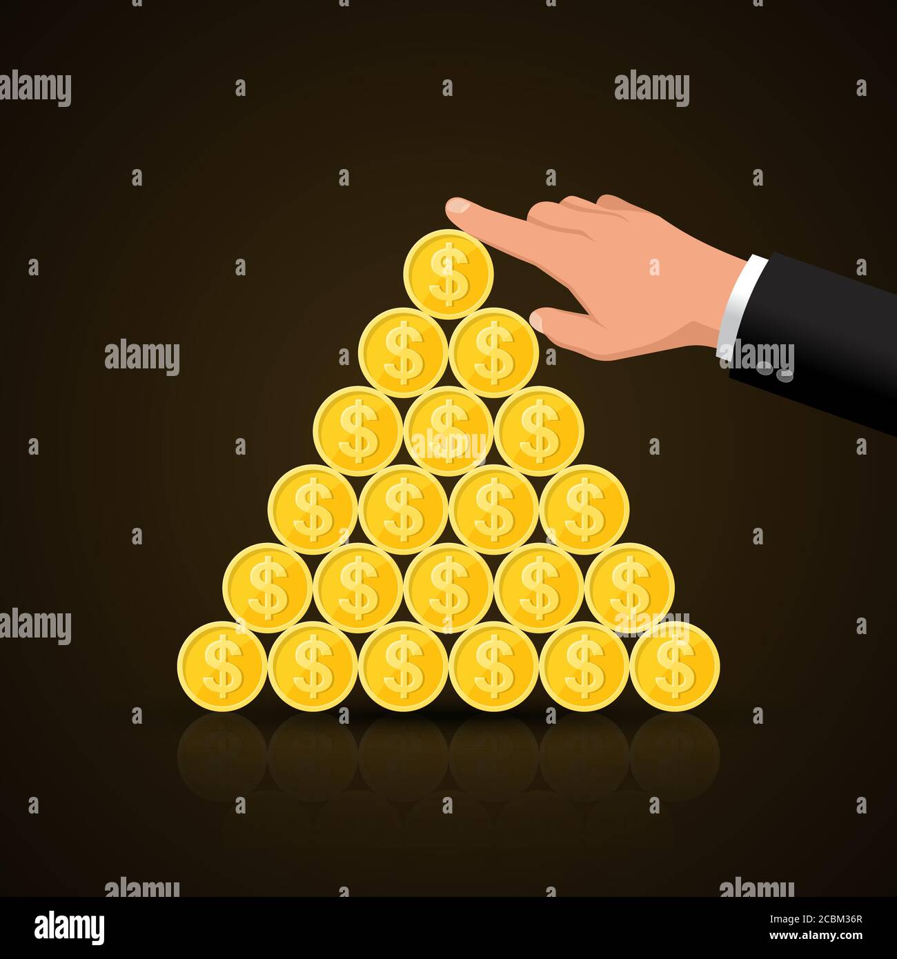 Financial pyramid hi-res stock photography and images - Alamy