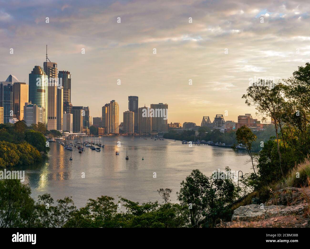 Scenic sunset over the Brisbane City, Australia Stock Photo - Alamy