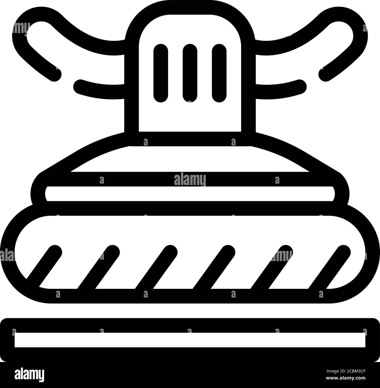 metal polishing line icon vector isolated illustration Stock Vector ...