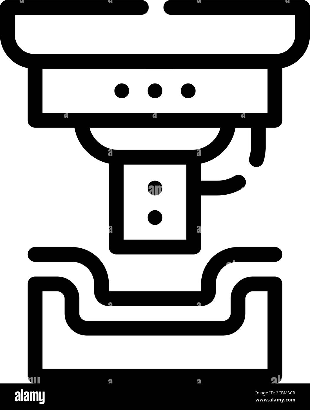 product stamping line icon vector isolated illustration Stock Vector ...