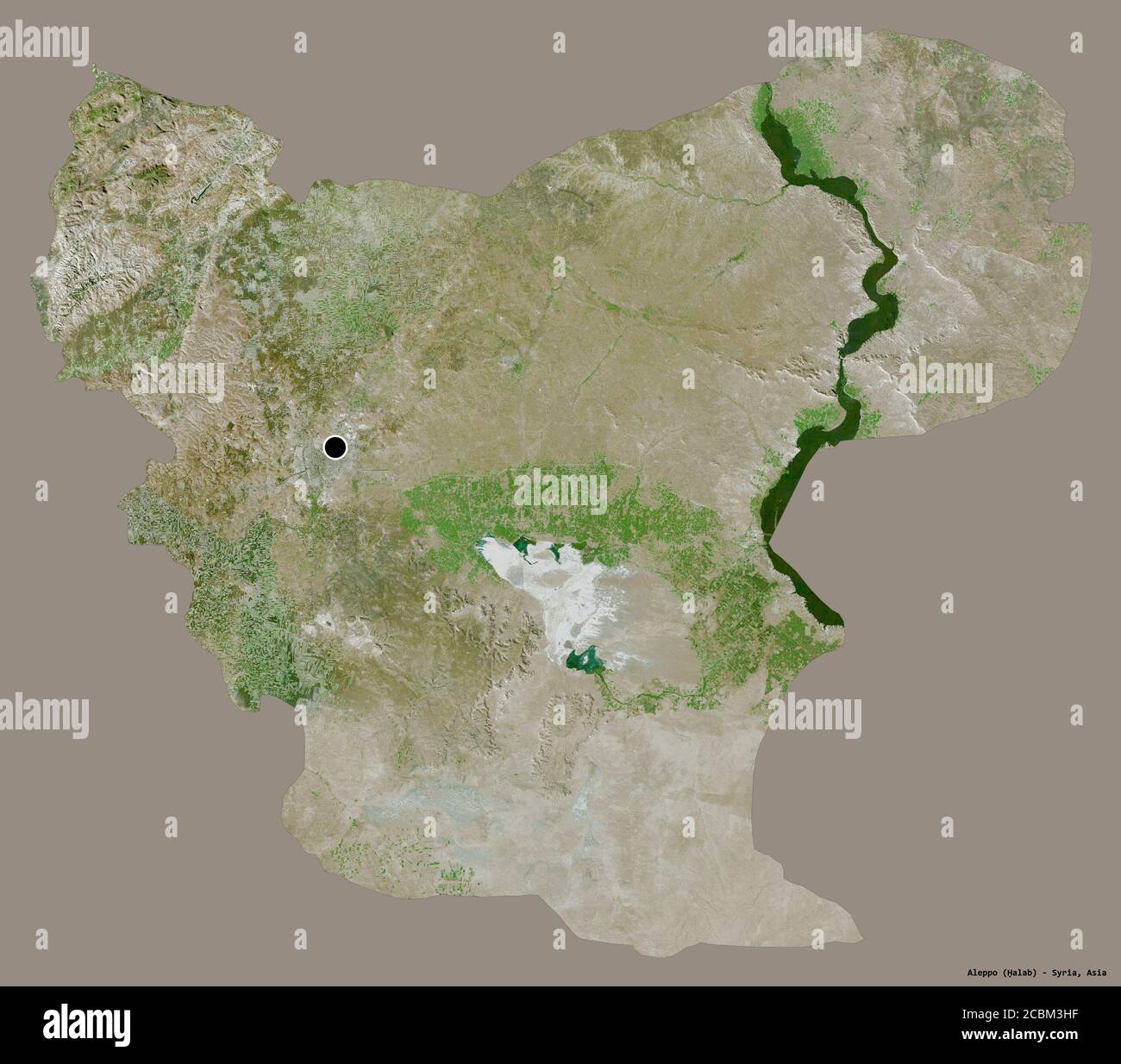 Satellite view of aleppo map hi-res stock photography and images - Alamy