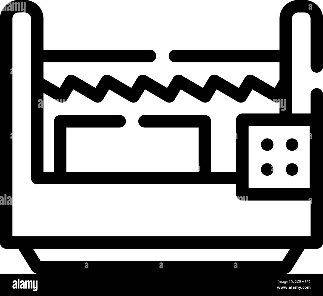 cutting metal line icon vector isolated illustration Stock Vector Image ...