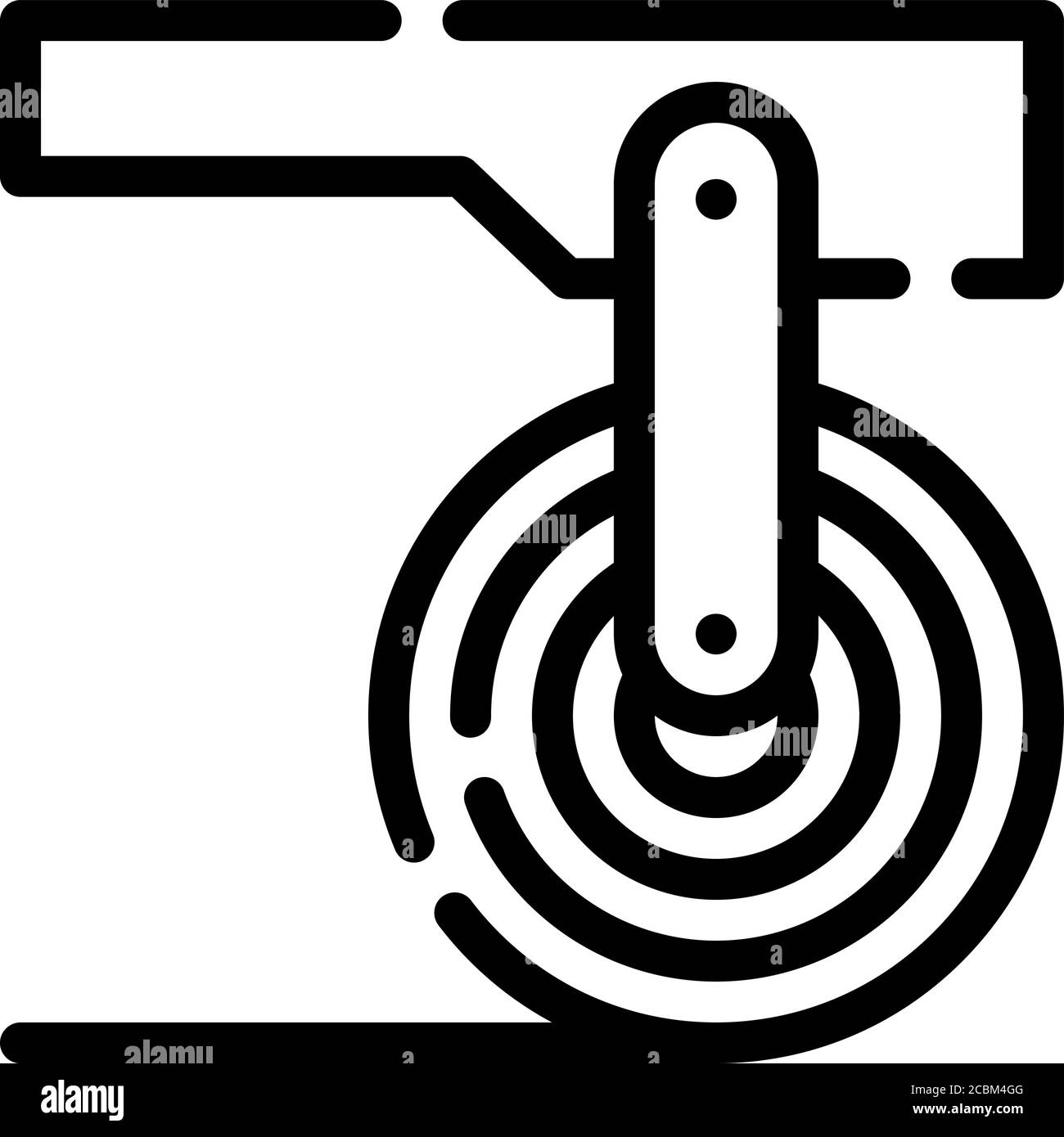 sheet metal roll line icon vector illustration Stock Vector Image & Art ...