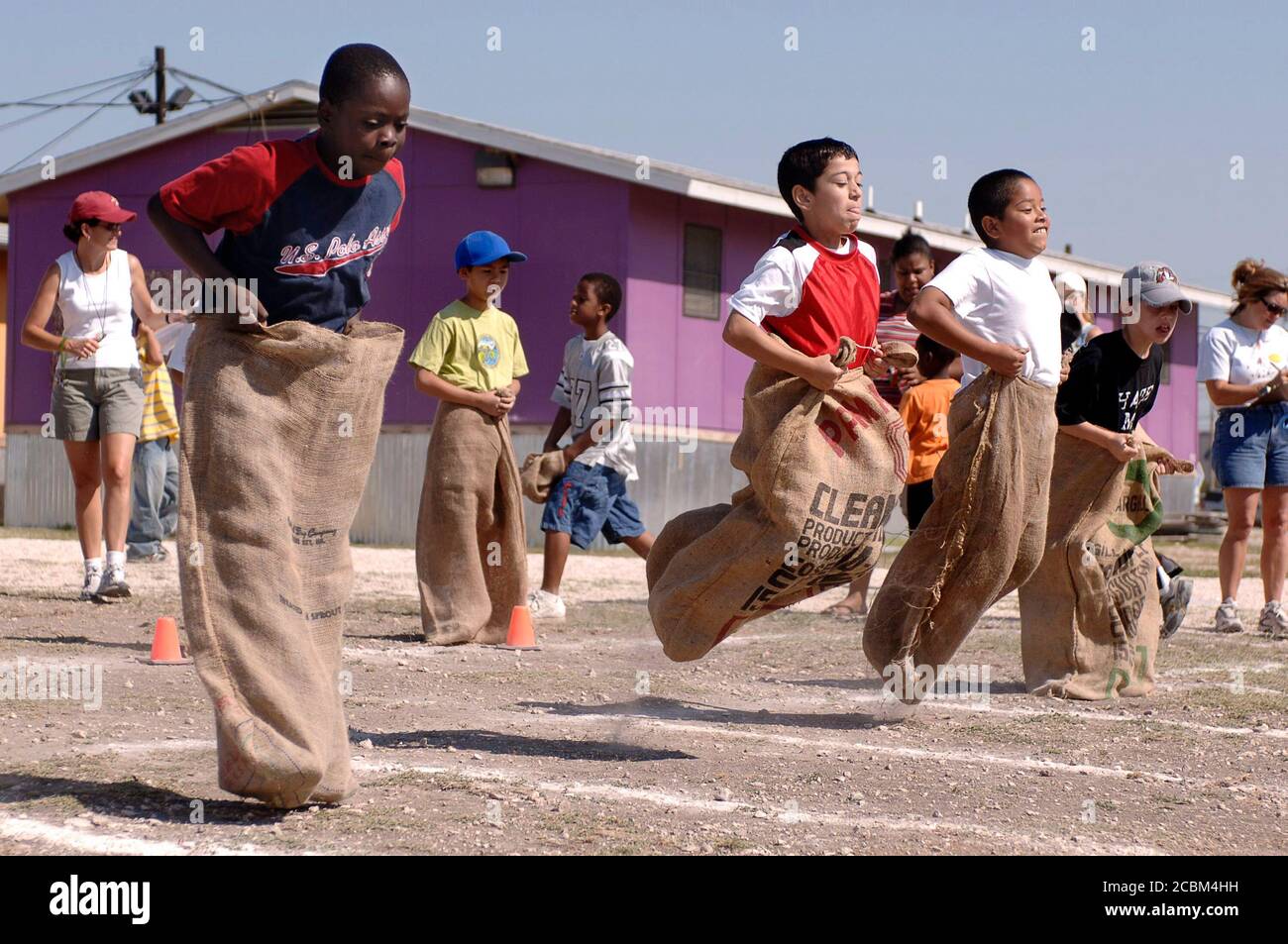 School boys playground sack hi-res stock photography and images - Alamy