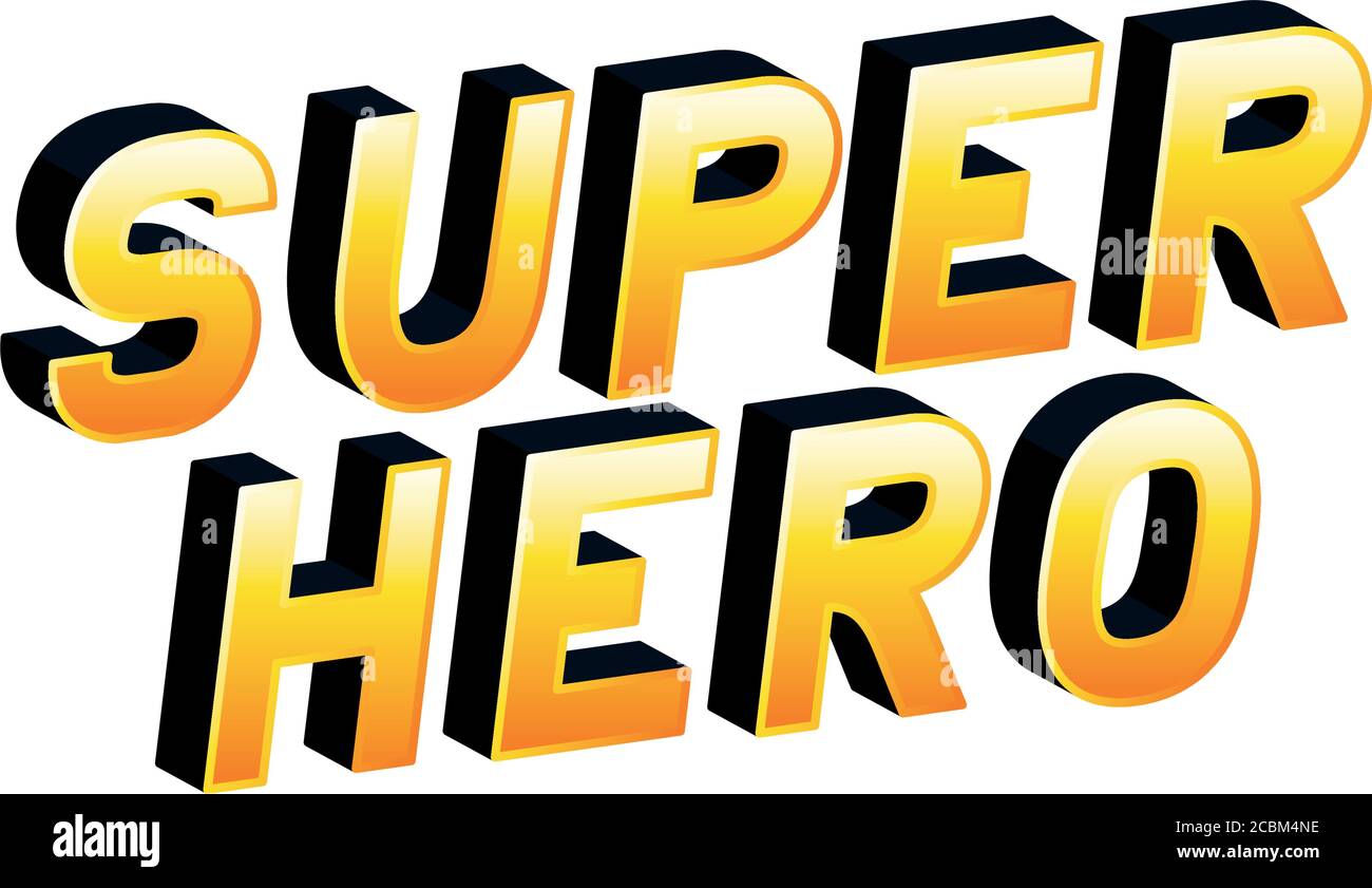 Hero Word Clipart
