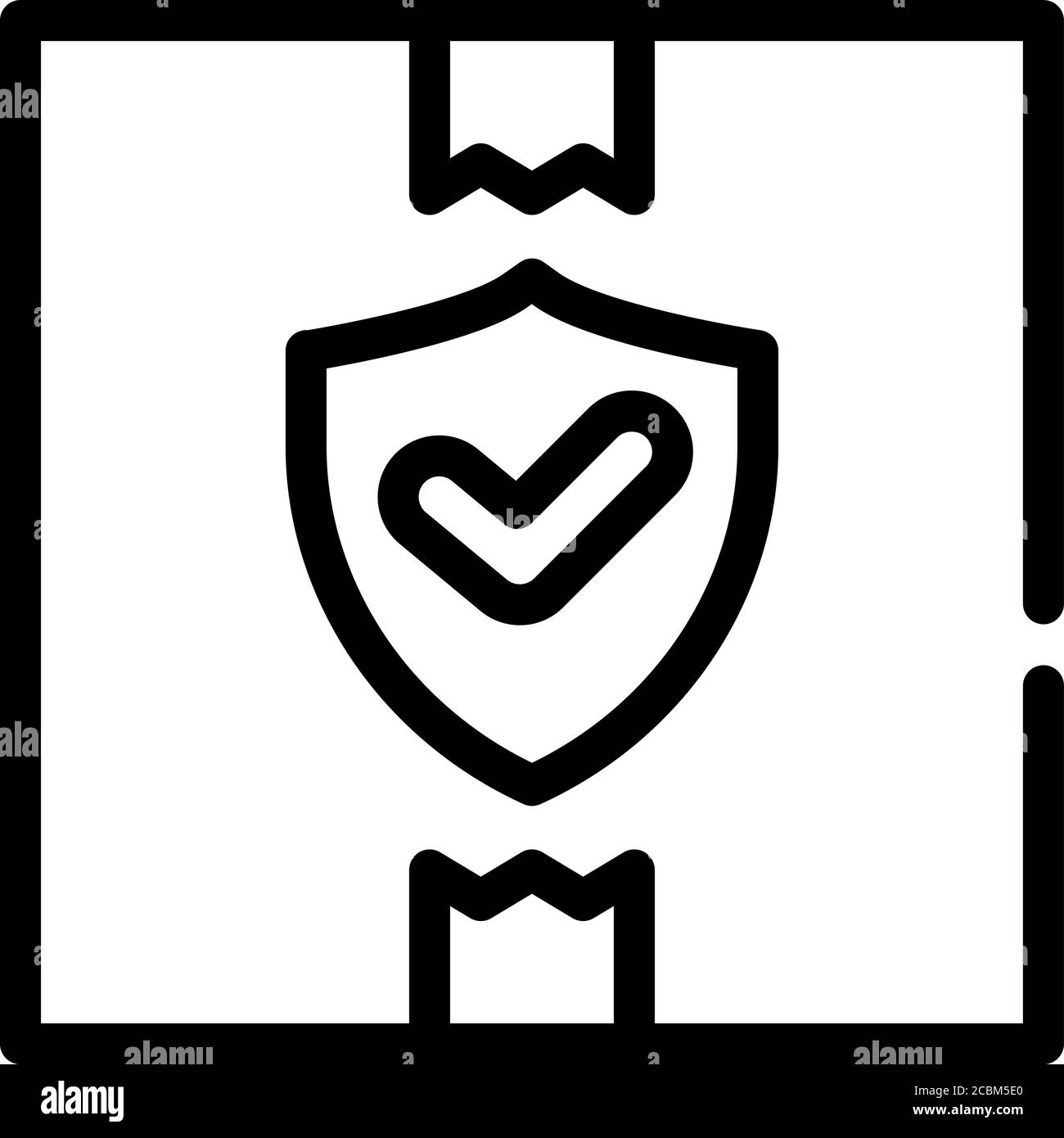 box delivery protection line icon vector illustration Stock Vector ...