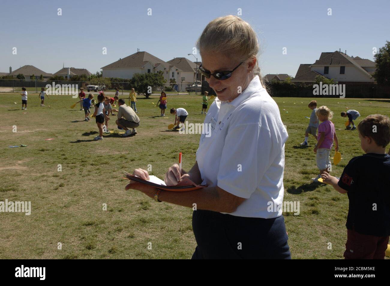 Round Rock, Texas USA: Teaching supervisor (white shirt) evaluates ...