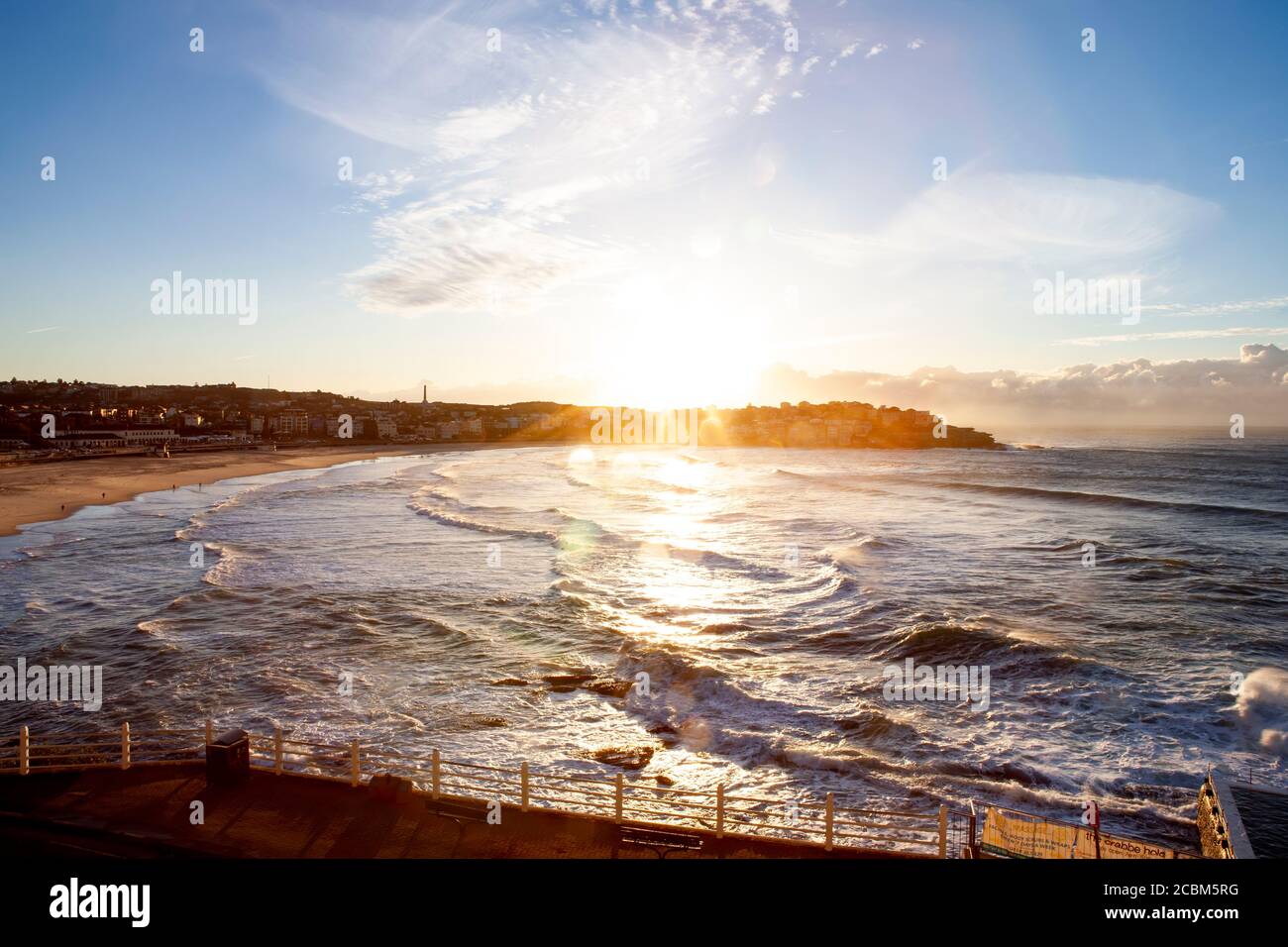 Scenic sunrise over the Bondi Beach, Australia Stock Photo - Alamy