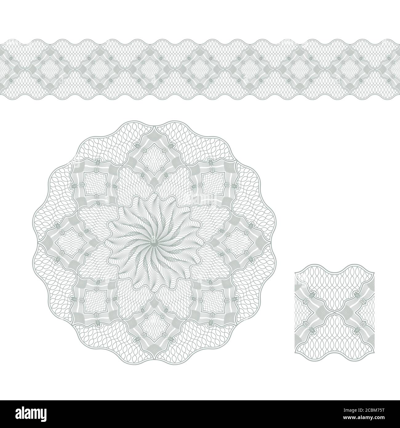 Certificate guilloche border Stock Vector Images - Alamy