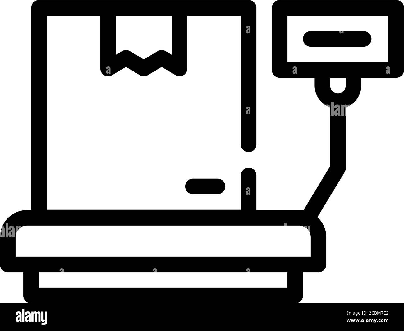 box weight line icon vector isolated illustration Stock Vector Image ...