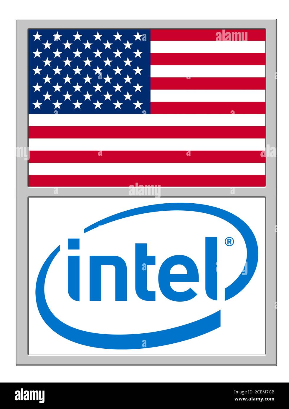 Intel logo hi-res stock photography and images - Alamy