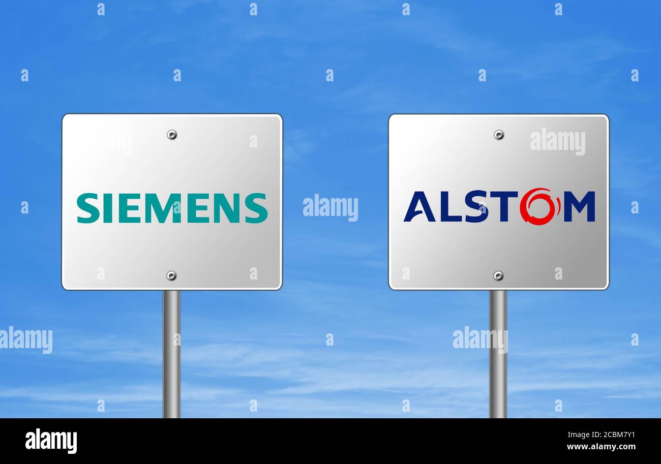Alstom logo hi-res stock photography and images - Alamy