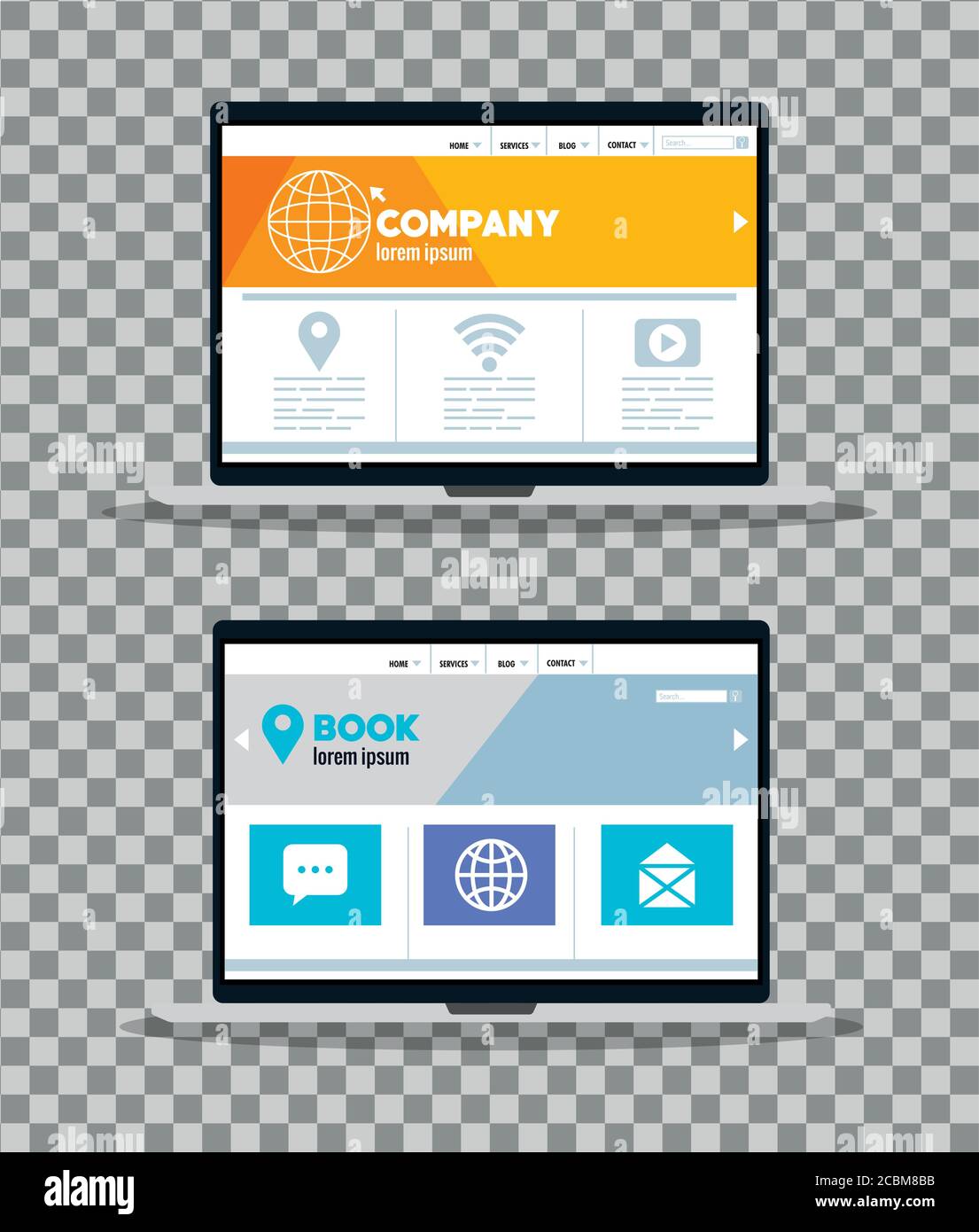 Responsive computers hi-res stock photography and images - Alamy