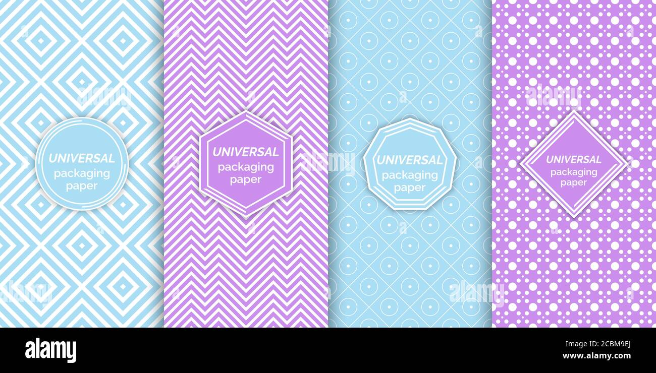 Set of colourful seamless patterns. Classical textured backgrounds with ...