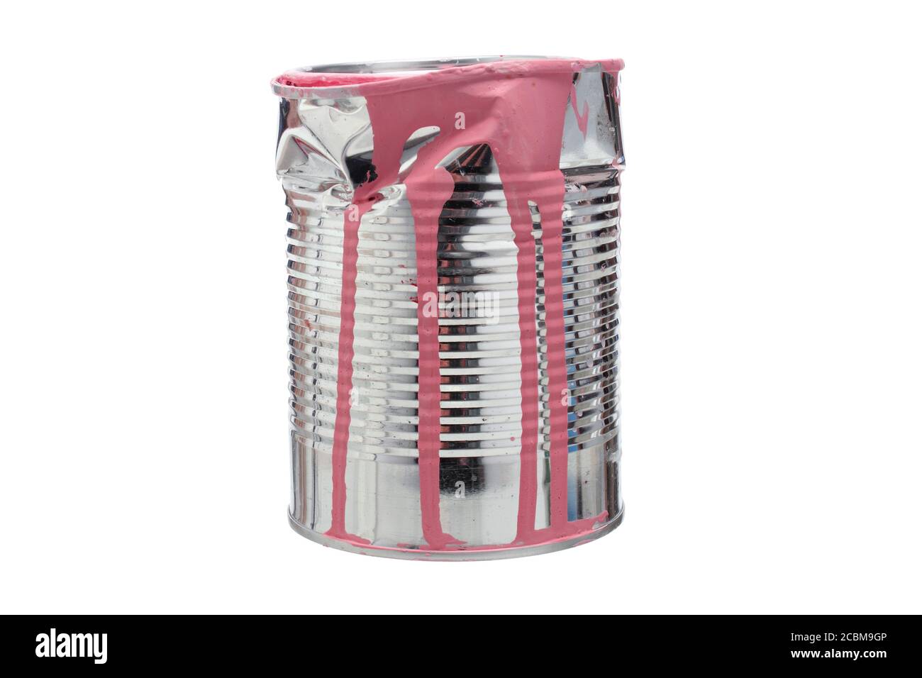 Paint Can on White Background Stock Photo - Alamy
