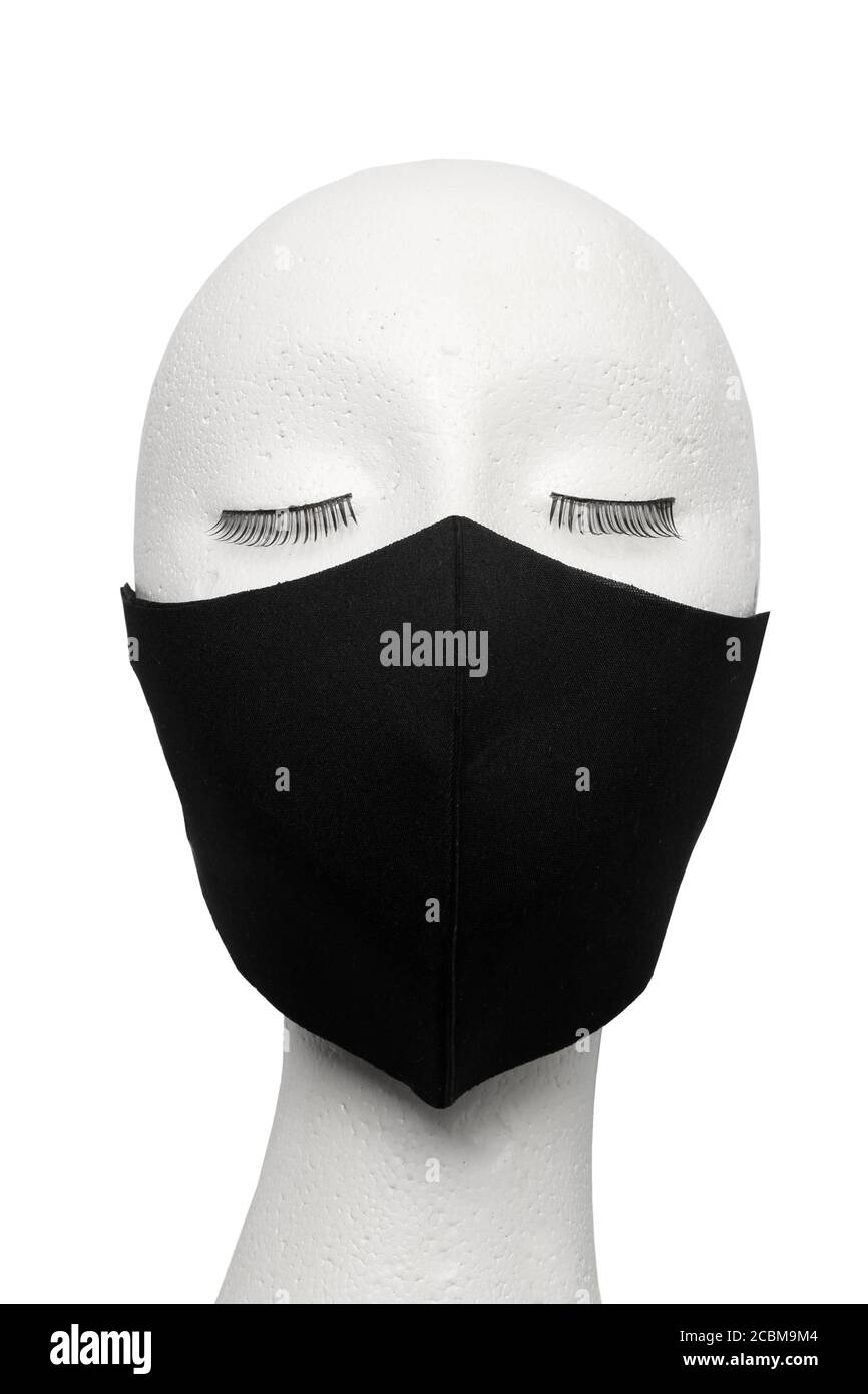 Mannequin with Face Mask on White Background Stock Photo - Alamy